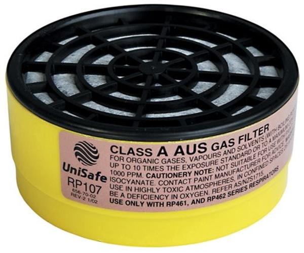 RESPIRATOR FILTER UNISAFE RP107 A1 SUITS ORGANIC VAPOURS - Countryman ...