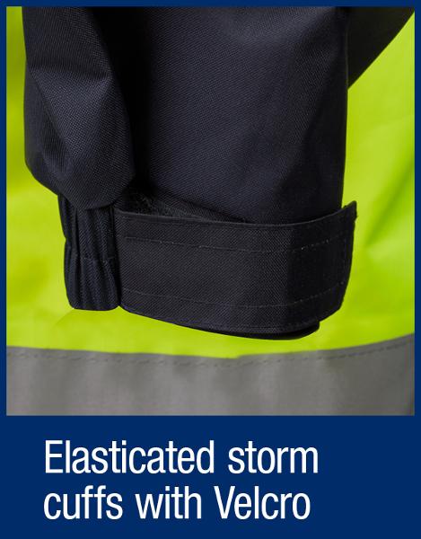 JACKET MASTER TEMPEST 4 IN 1 HI VIS D/N TAPED 2 TONE POLYESTER OXFORD ...