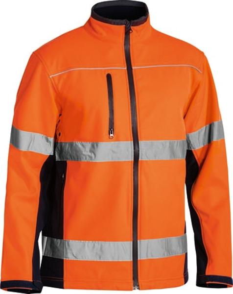 JACKET MENS BISLEY BJ6059T SOFT SHELL HI VIS D/N 3M TAPED - Countryman ...